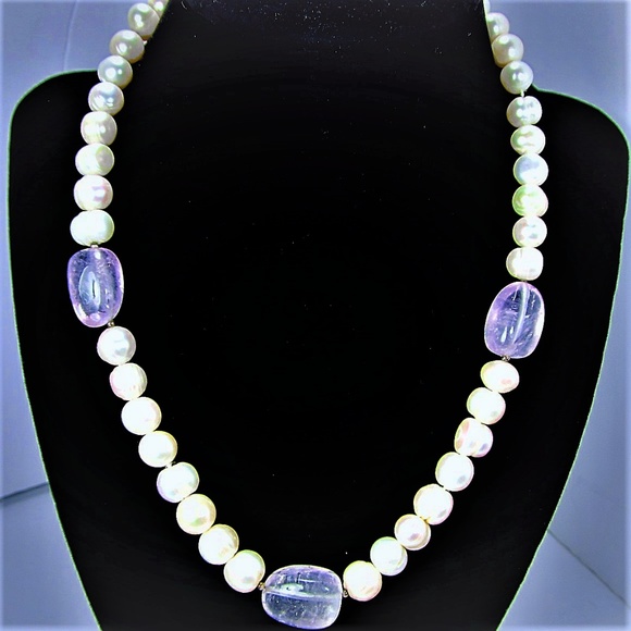 MARKINGS " GSJ " | Jewelry | Fresh Water Pearls Amethyst Stones ...